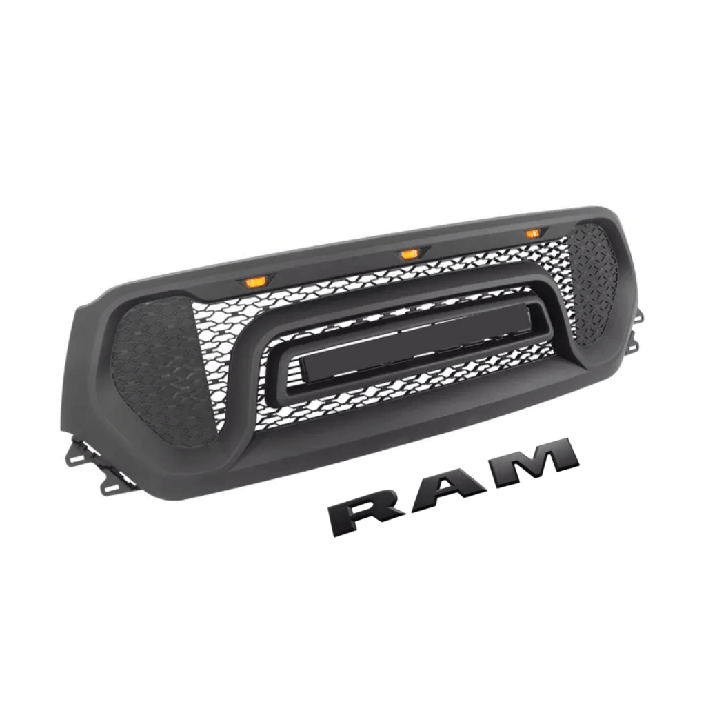 Dodge Ram 1500 Grill 2019 2020 2021 W/LED&Letters