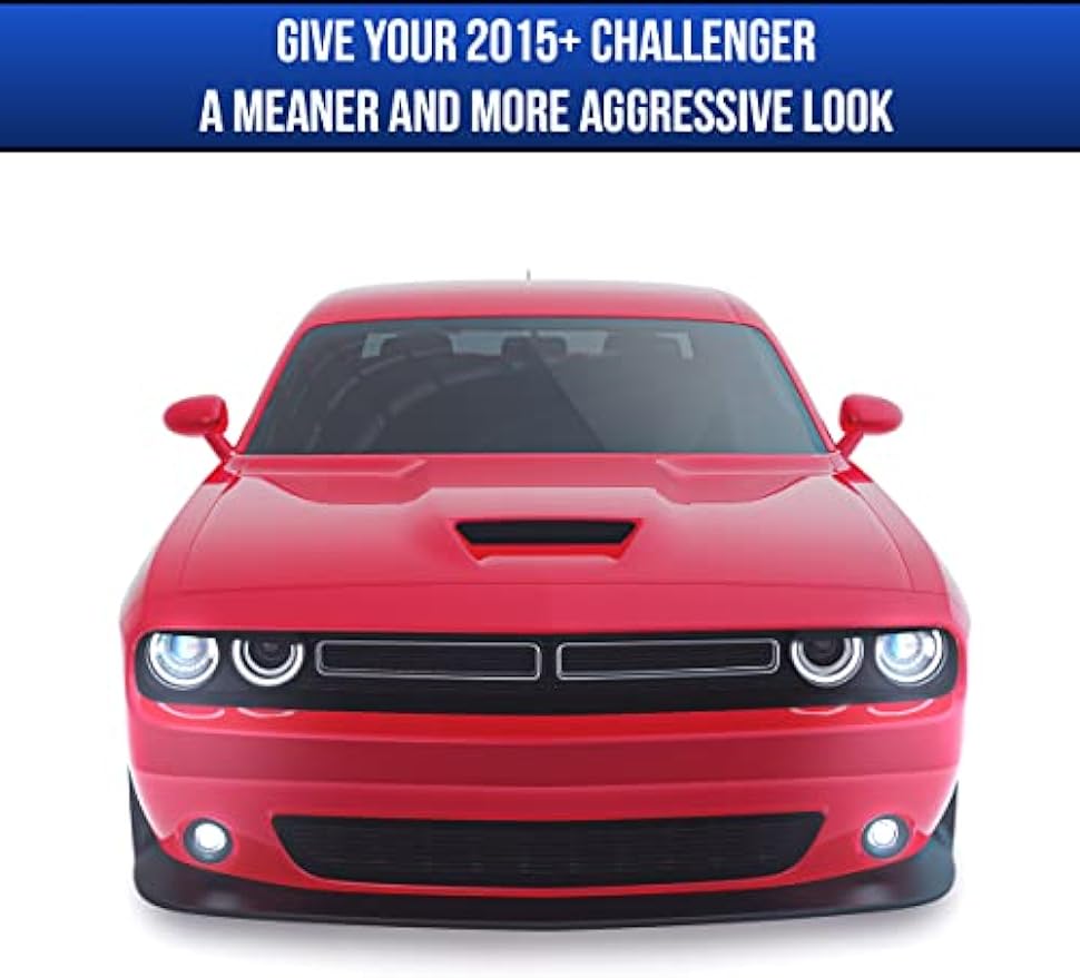 Dodge Challenger Headlight eyelids Angry Eyes Covers attaches to Head