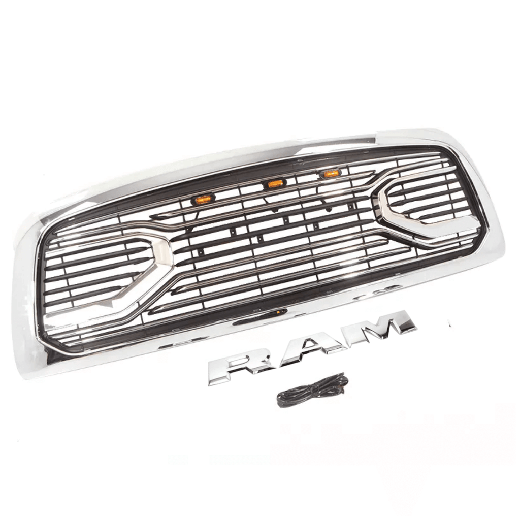 Chrome Front Grille For 2010-2019 Dodge RAM 2500 3500 Grill