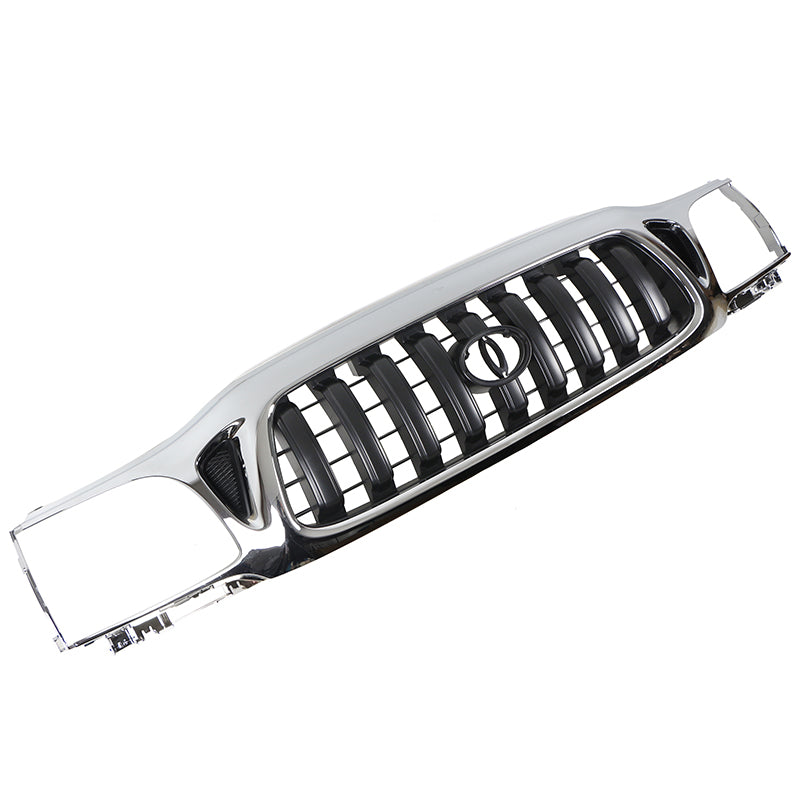 Toyota Tacoma Grille 2001-2004 Chrome Frame With Black Inserts Grille