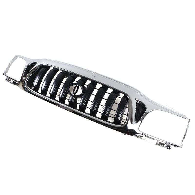 Toyota Tacoma Grille 2001-2004 Chrome Frame With Black Inserts Grille