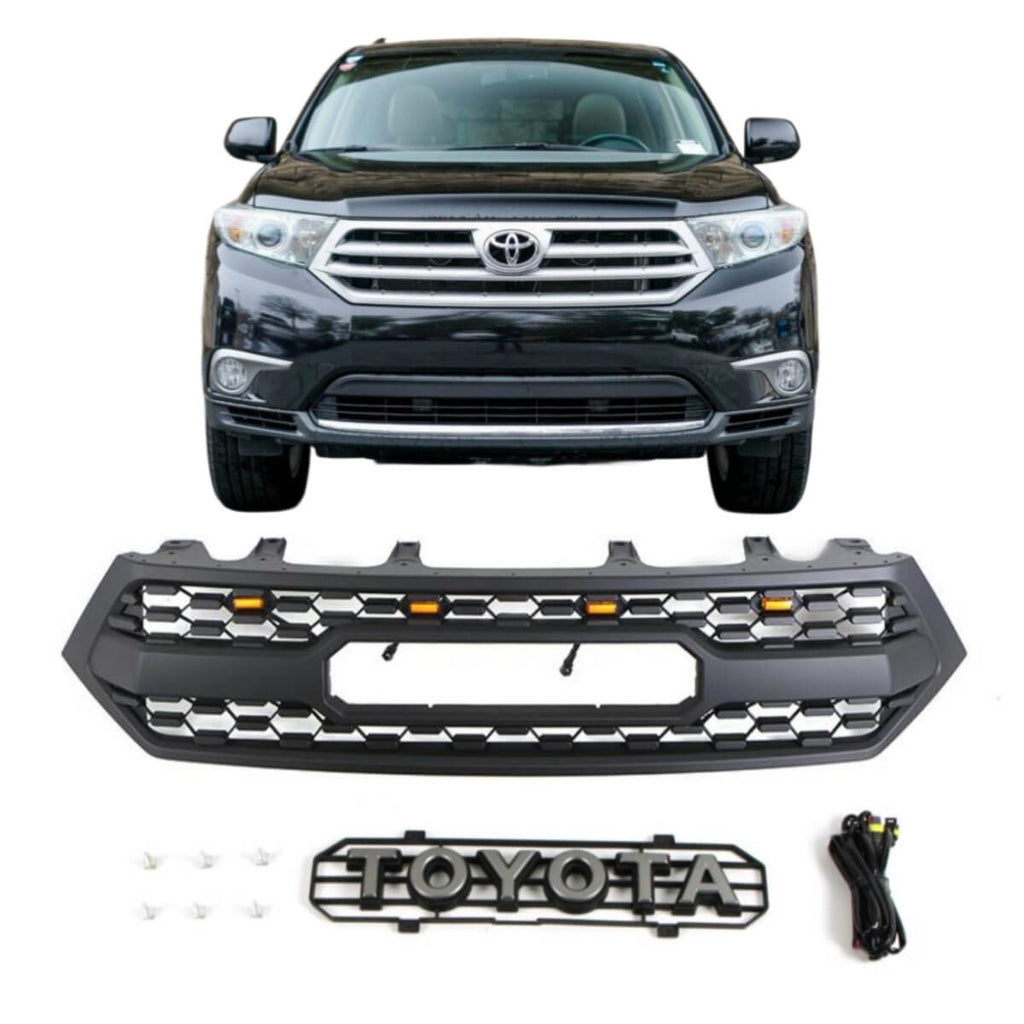 Toyota Highlander Grille 2012-2014 With Letters and Lights