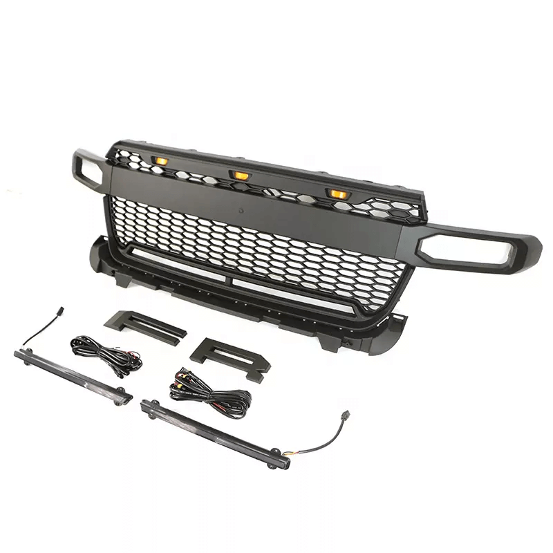 Ford Maverick Grill 2022 2023 With LED Bar And LED Lights Black
