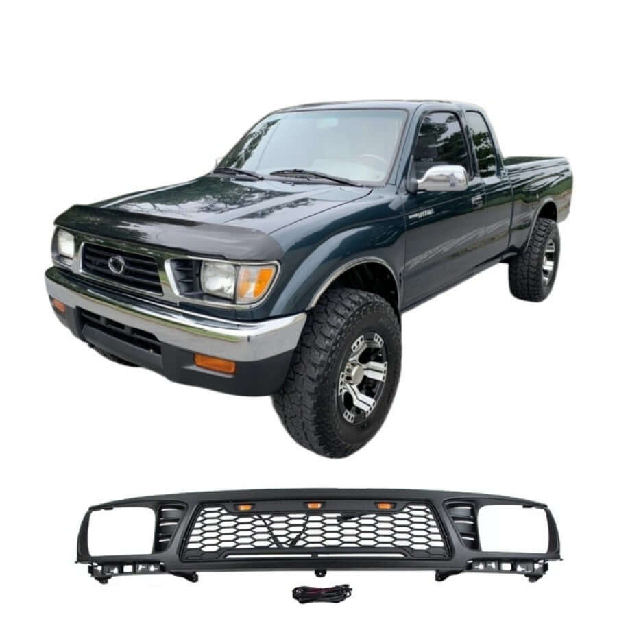 1995-1997 Toyota Tacoma Grill With LED Black