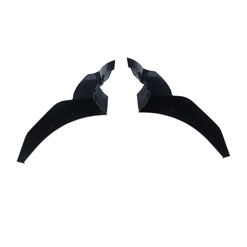 2014-2019 Chevrolet Corvette C7 Front Splitter Side Winglet Gloss Bla