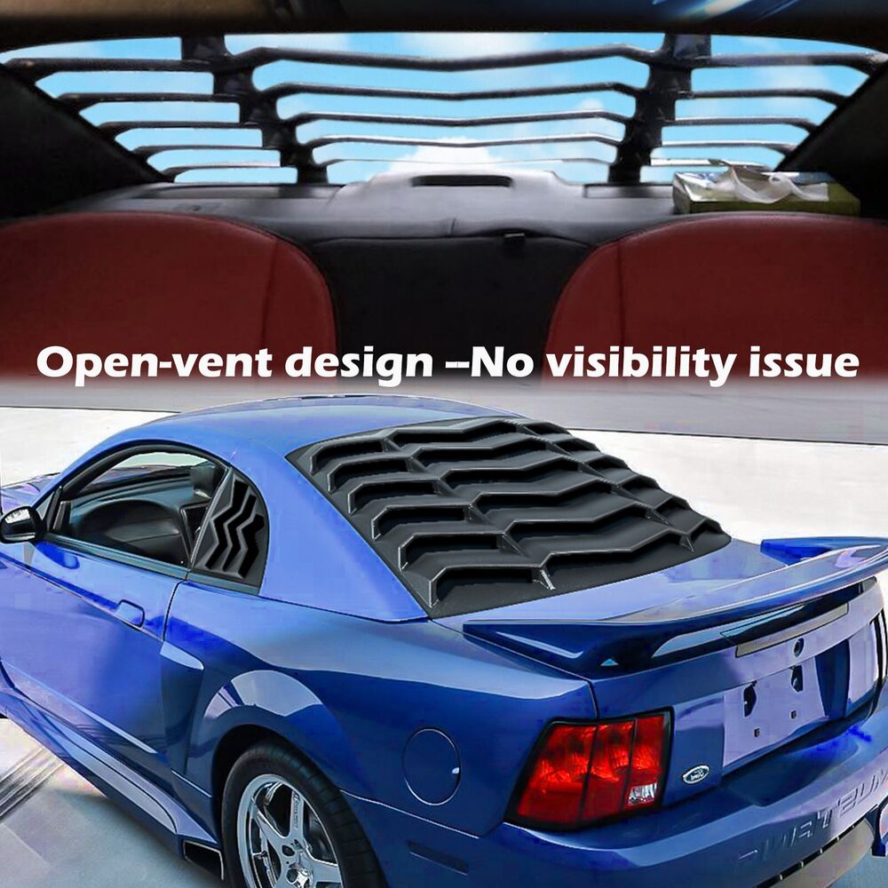 Ford Mustang 1999-2004 Rear+Side Window Louvers Winsheild Cover GT St