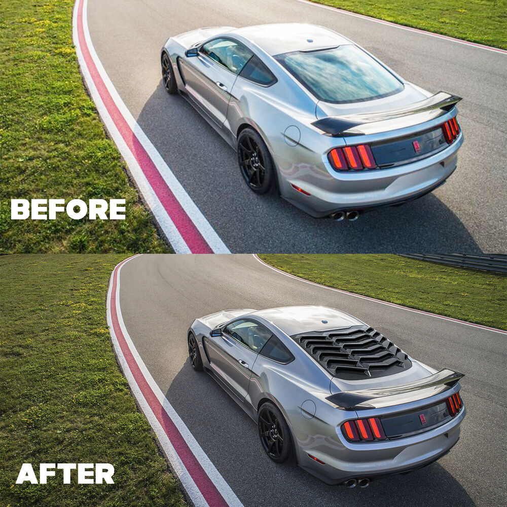 Ford Mustang 2015-2021 Carbon Fiber in GT Lambo Style Rear Window Lou